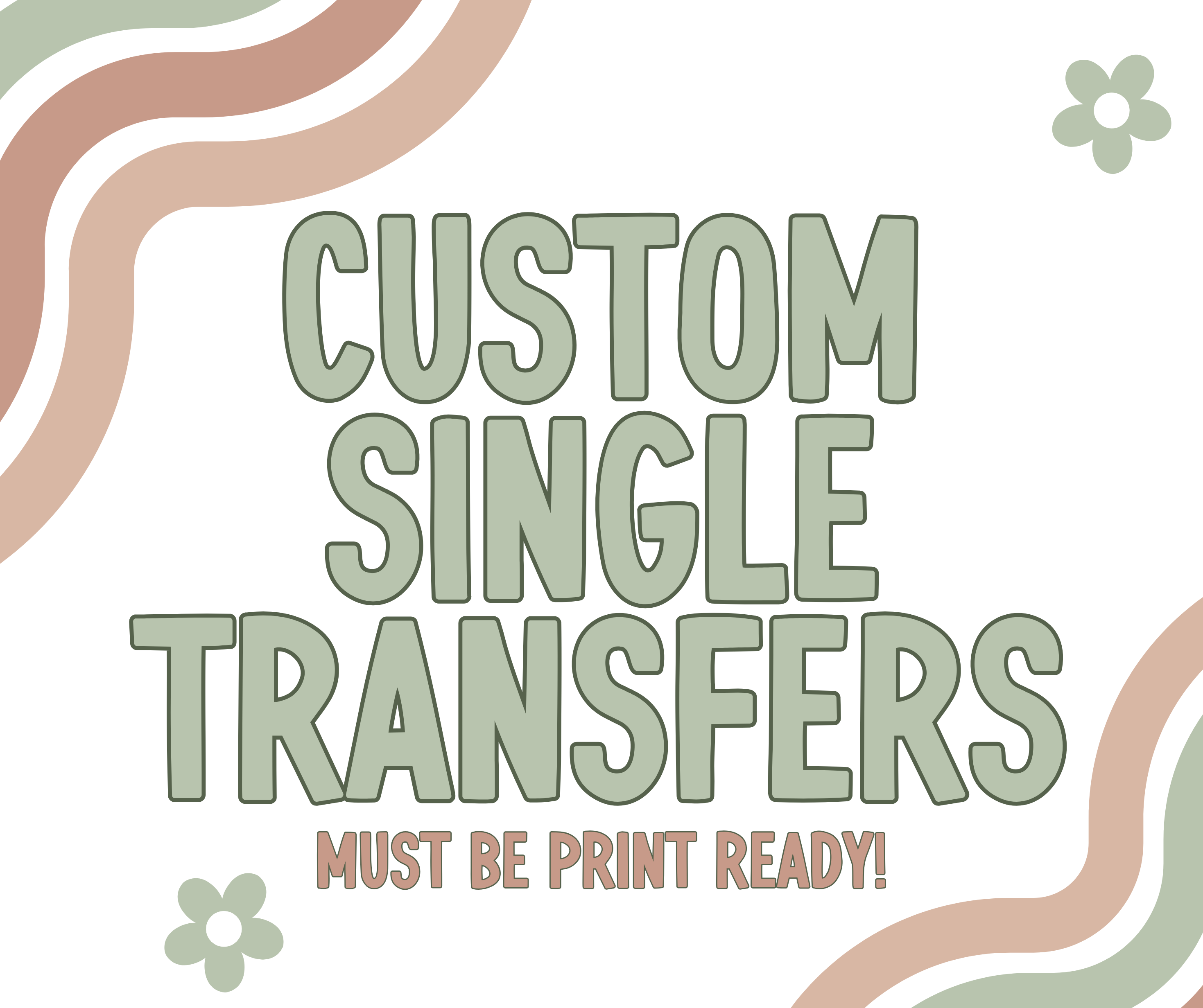 Custom single DTF transfers – The Transfer Barn